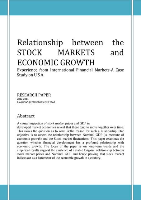 Econometrics Project Pdf Stocks And Bonds Personal Investing