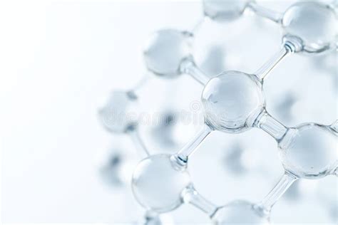 Molecular Connections Illustrating Scientific Concepts In A Lab Setting Stock Illustration