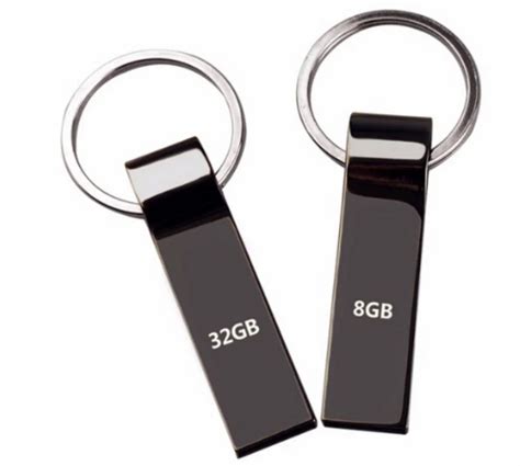 Metal USB Flash Drive USB Memory Stick Pendriver With Key Chain Metal USB Flash Drive And