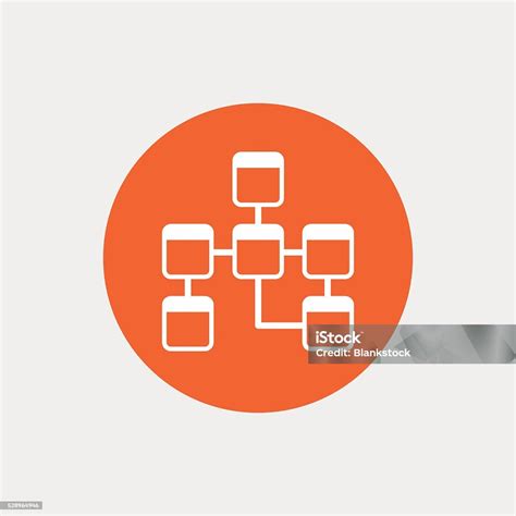 Database Sign Icon Relational Database Schema Stock Illustration