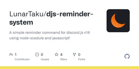 GitHub LunarTaku Djs Reminder System A Simple Reminder Command For