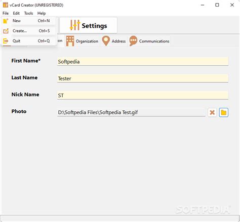 Metamorphosec Vcard Creator Download Free Windows 200 Softpedia