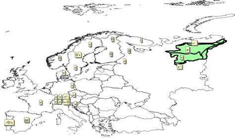 Map Showing The Long Term Forest Growth Trends In Europe According To Download Scientific