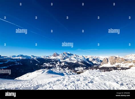 A View Of The Group Of Tofane Above The Valley Of Cortina Dampezzo