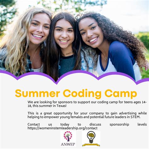 Summer Coding Camp For Teens Women In Stem Leadership