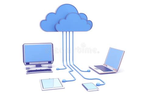 Cloud Computing Devices Stock Illustration Illustration Of Provider