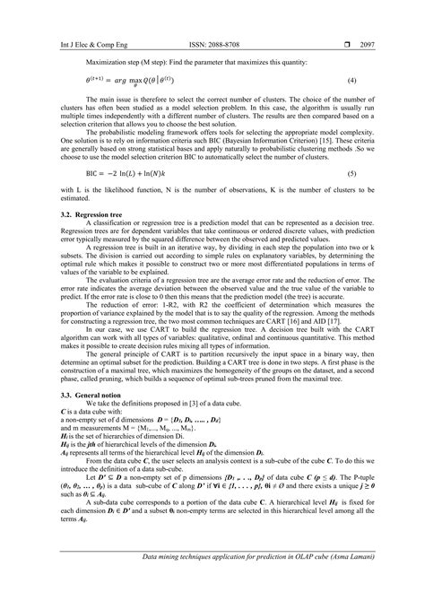 Data Mining Techniques Application For Prediction In Olap Cube Pdf