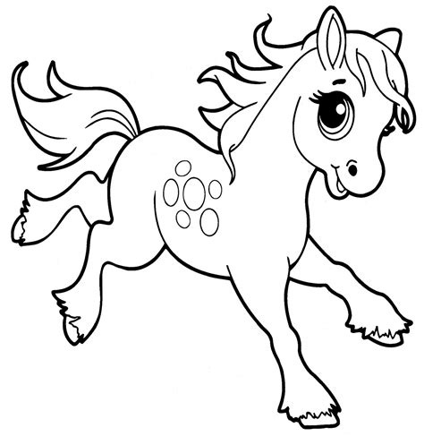 Распечатать Лошадь Цветную 69 фото