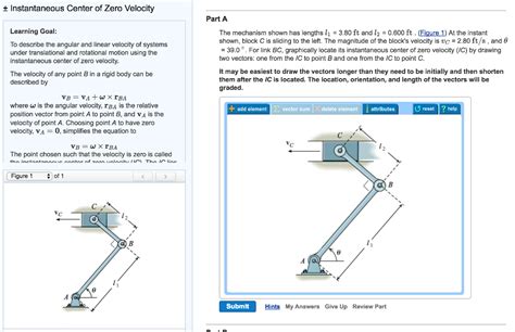 Solved To Describe The Angular And Linear Velocity Of Chegg