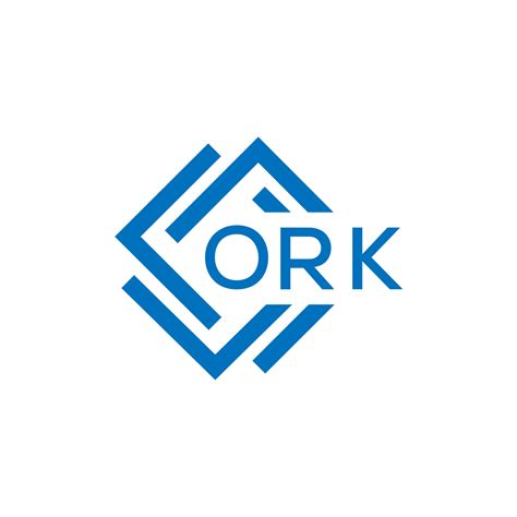 Ork Letter Logo Design On White Background Ork Creative Circle Letter