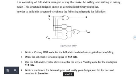 Solved Part 2 Structured Design In Verilog Hdl 40pts In