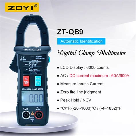 Test Measure And Inspect Zuqiee Digital Multimeter 2000 Counts Auto Range Dmm Backlight Ac Dc