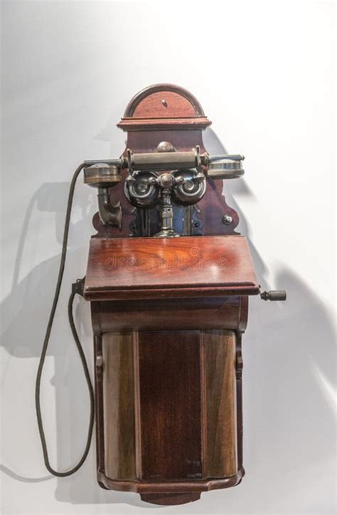 Old Analog Telephone Model Stock Image Image Of Receiver 243999293