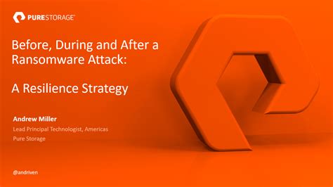 Before During And After A Ransomware Attack A Resilience Strategy Pure Storage
