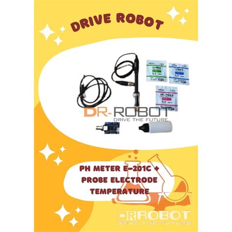Jual SENSOR PH METER MODULE E 201C WITH PROBE ELECTRODE Temperature Shopee Indonesia