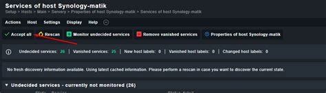 Warn No Vanished Services Found 1 New Host Labels Troubleshooting Checkmk Community