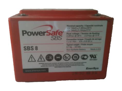Enersys Powersafe Sbsb8 Lead Acid Battery Battery Store Inc