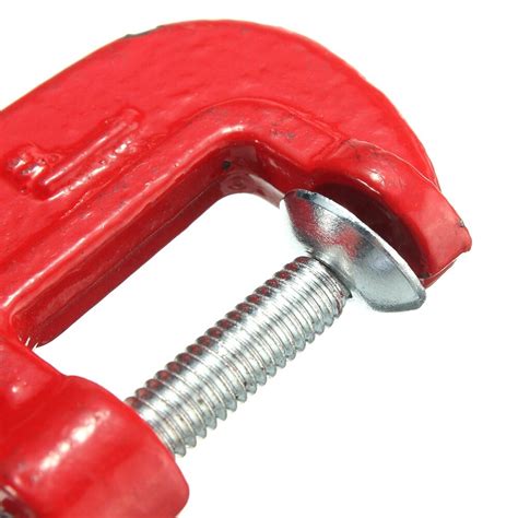 Generic 125mm Clamp G Clamp Heavy Duty Metal Woodworks Handyman Carpenter Vise Grip Tools Red