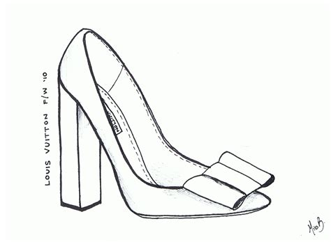 High Heel Shoe Drawing At Getdrawings Free Download