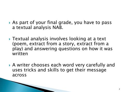 Ppt Textual Analysis Powerpoint Presentation Free Download Id 2495006