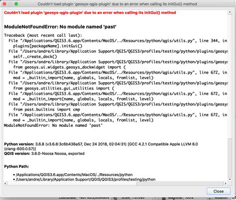 Error When Installing The Plugin From Zip Issue Earthdaily Qgis Plugin GitHub