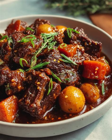 Easy Galbi Jjim Recipe Tender Korean Beef Stew With Rich Sauce