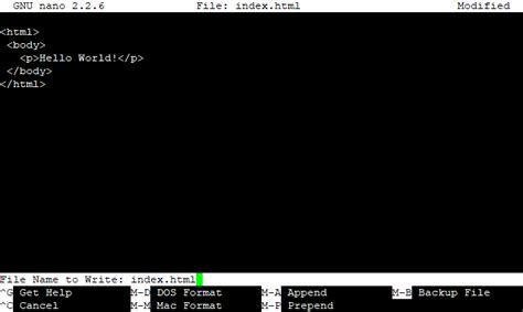 Creating And Editing A File Via Ssh Dreamhost Knowledge Base