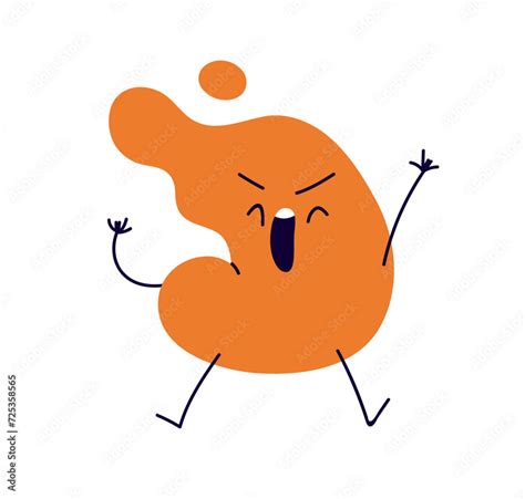 Happy Funny Blob Character Singing Song Dancing Celebrating Fun Blot