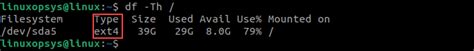 How To Show File System Type In Linux