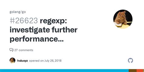 Regexp Investigate Further Performance Improvements · Issue 26623