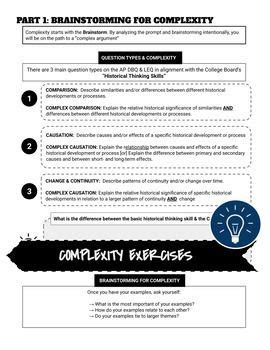 Digital Print APUSH DBQ Practice Targeted Intervention AP US History DBQ Essay Writing