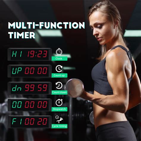 1 5inch Digits Clock Stopwatch Gym Timer Led Inter Grandado