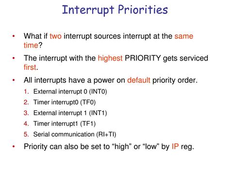 Ppt 8051 Interrupts Powerpoint Presentation Free Download Id3765961