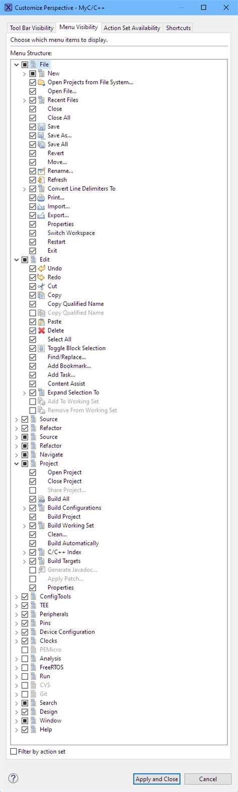 Optimized And Easy To Use Eclipse Toolbars And Menus Mcu On Eclipse
