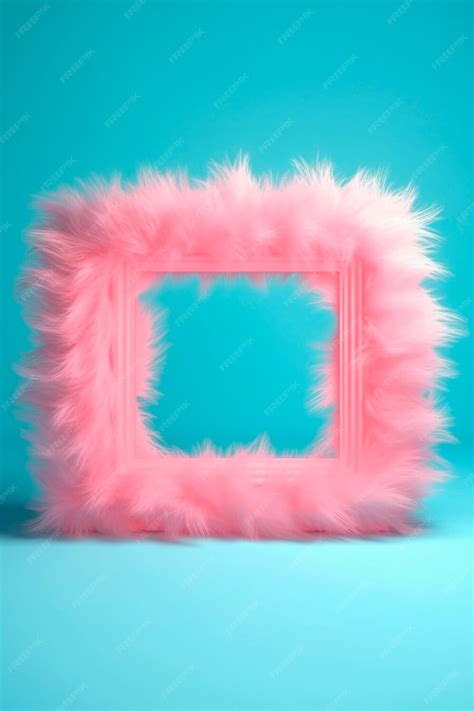3d Rendering Of Fluffy Square Shape Ai Generated Image
