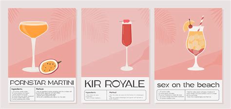 Estrella Porno Martini Kir Royale Y Sexo En El Playa Cóctel Clásico
