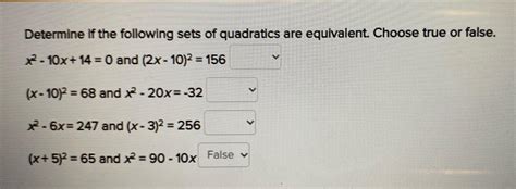 [answered] Determine If The Following Sets Of Quadratics Are Equivalent Kunduz