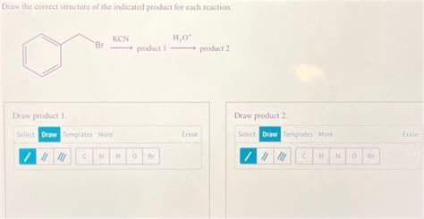 Solved Draw The Correct Structure Of The Indicated Product