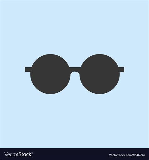 Round Glasses Vector