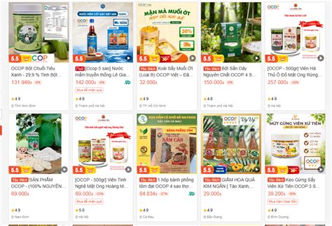 Sản Phẩm Ocop Tăng Tốc Trên Nền Tảng Số