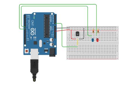 Circuit Design Temperature Tinkercad
