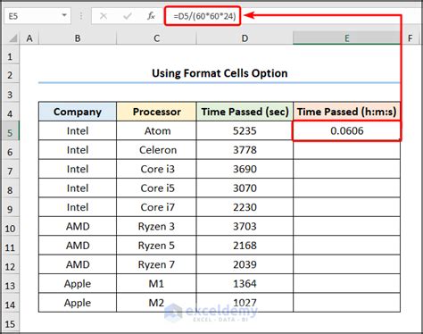 How To Convert Seconds To Hours Minutes Seconds In Excel