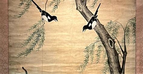 고양이 부부와 까치의 만남 …행복 기원하던 조상들의 상징