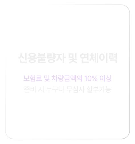 회파중 저신용 중고차