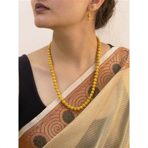 High Quality Antique Gold Plated Round Shape Beaded Mohan Mala Etsy