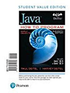 Java How To Program Early Objects Global Edition 11th Edition