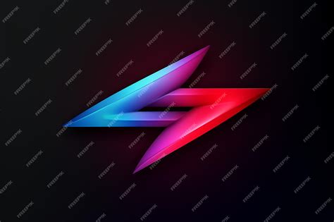 Premium Photo Abstract Modern Minimalist D Arrow Overlap Glowing Gradient On Grey Background