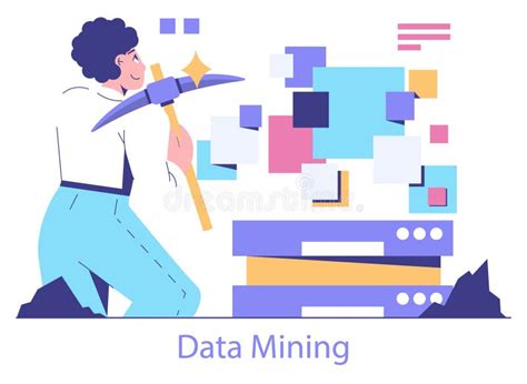 Data Science Flat Vector Illustration Stock Vector Illustration Of Intelligence Algorithm