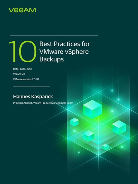 Best Practices For Vmware Vsphere Backups Hannes Kasparick Pdf Backup Virtual Machine