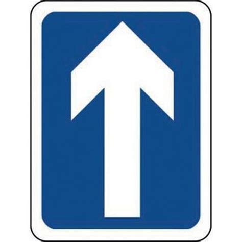 Straight Ahead Class 2 Sign For Traffic Control And Safety